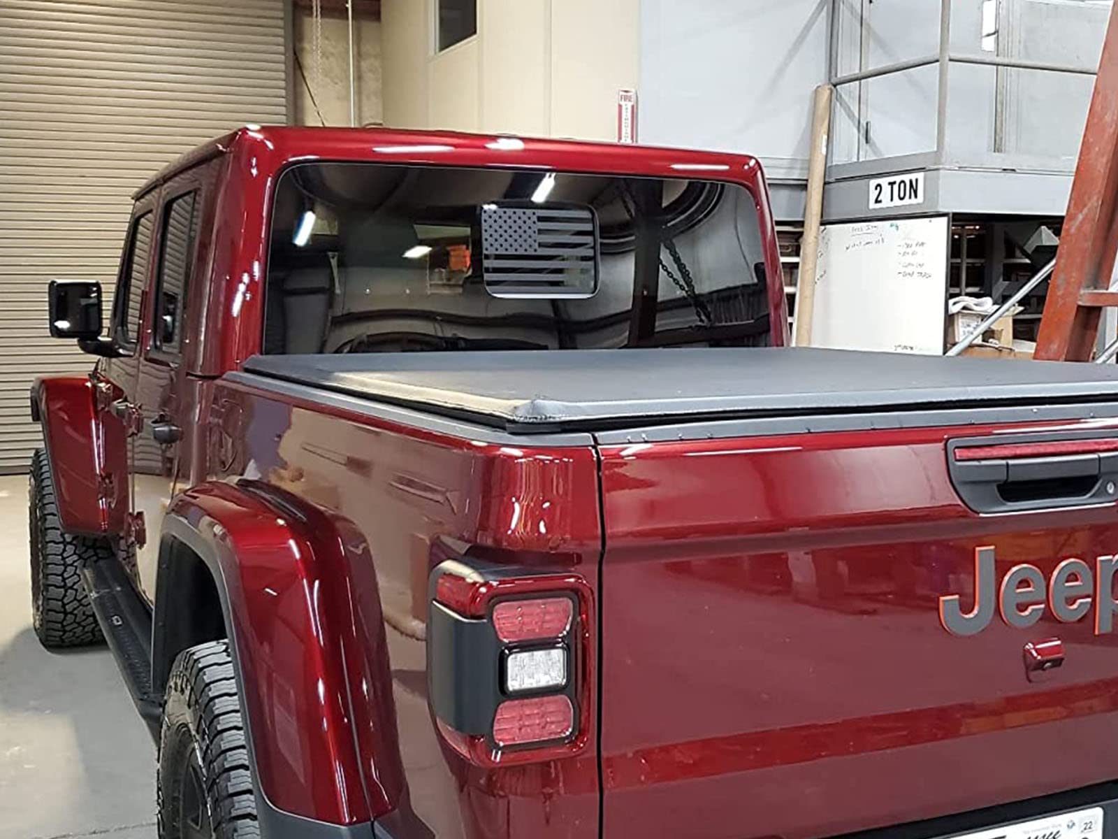 Snapklik.com : Zxiaochun Rear Middle Window American Flag Decal For ...