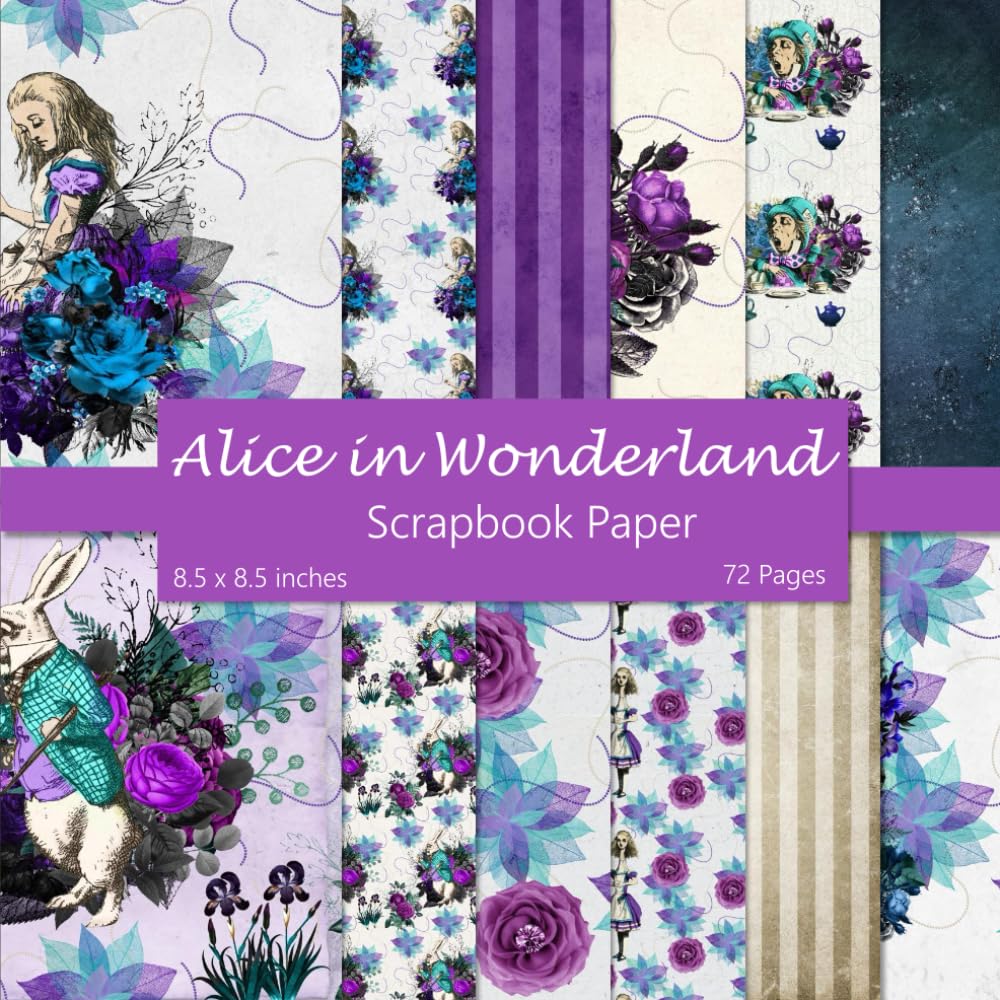 Alice In Wonderland Scrapbook Paper: Decorative Craft Paper For ...
