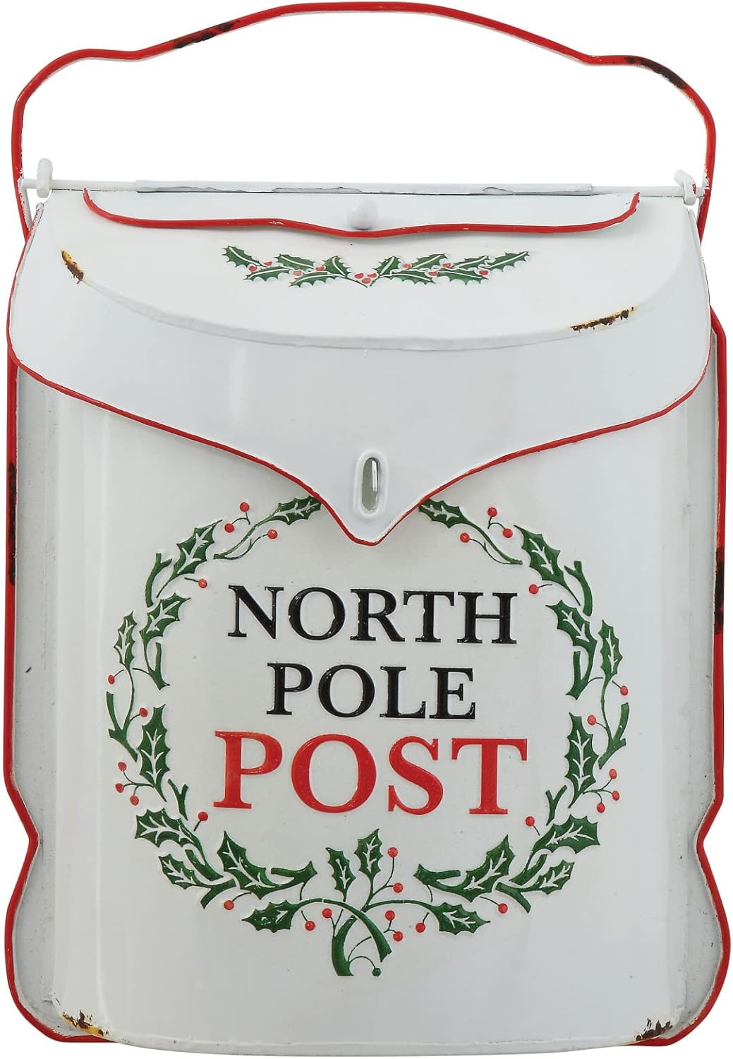 Amazon.com: Creative Co-op XM3950 Embossed Tin North Pole Post Box ...