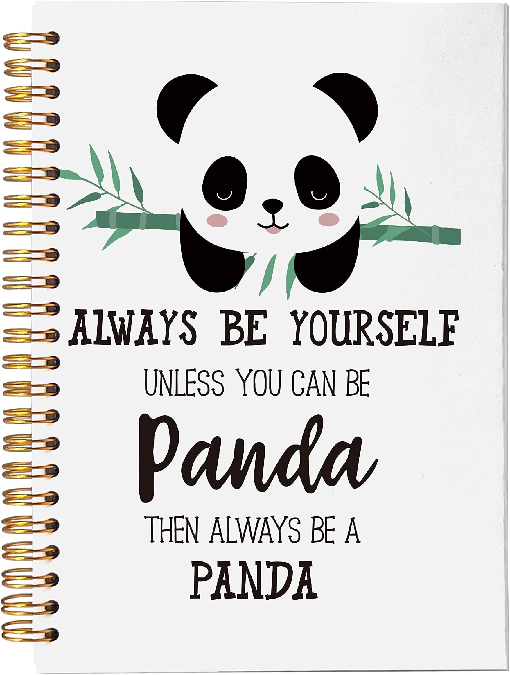 Amazon.com : iampanda Spiral Journal Notebook,Cute Strong Twin-Wire ...