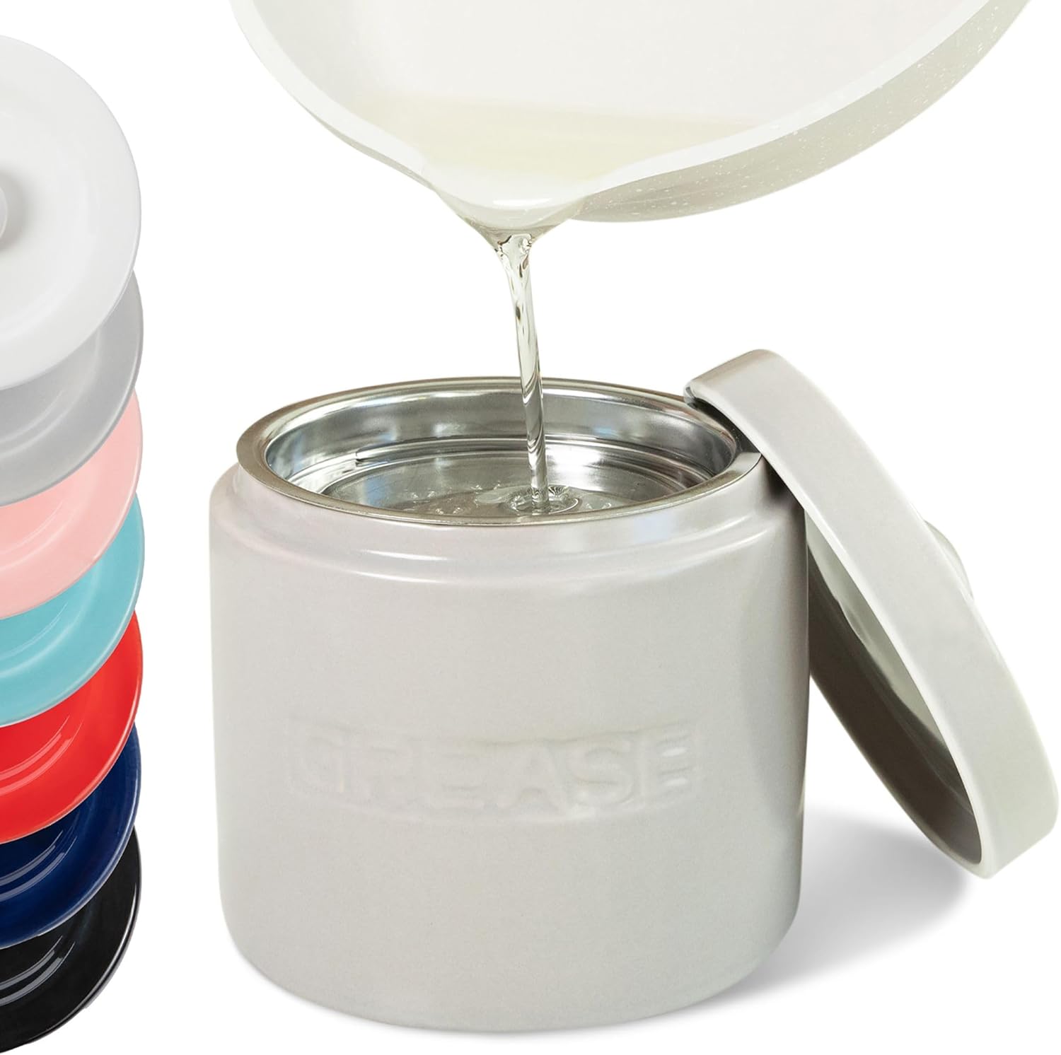 Amazon.com: CYPRESS SUNRISE Bacon Grease Saver with Strainer - 32oz ...