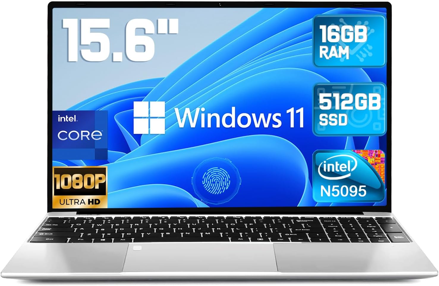 Amazon.com: 2025 Latest 15.6'' Laptop Windows 11, 16GB RAM 512GB PCIe ...