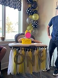 Amazon.com: Meiduo Blue Party Decorations Hanging Paper Fans Pom Poms ...