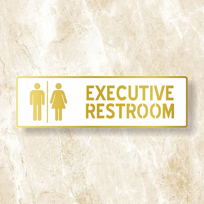 BIRD'S MIND® Executive Restroom Acrylic Sign Boards For Bank Office ...