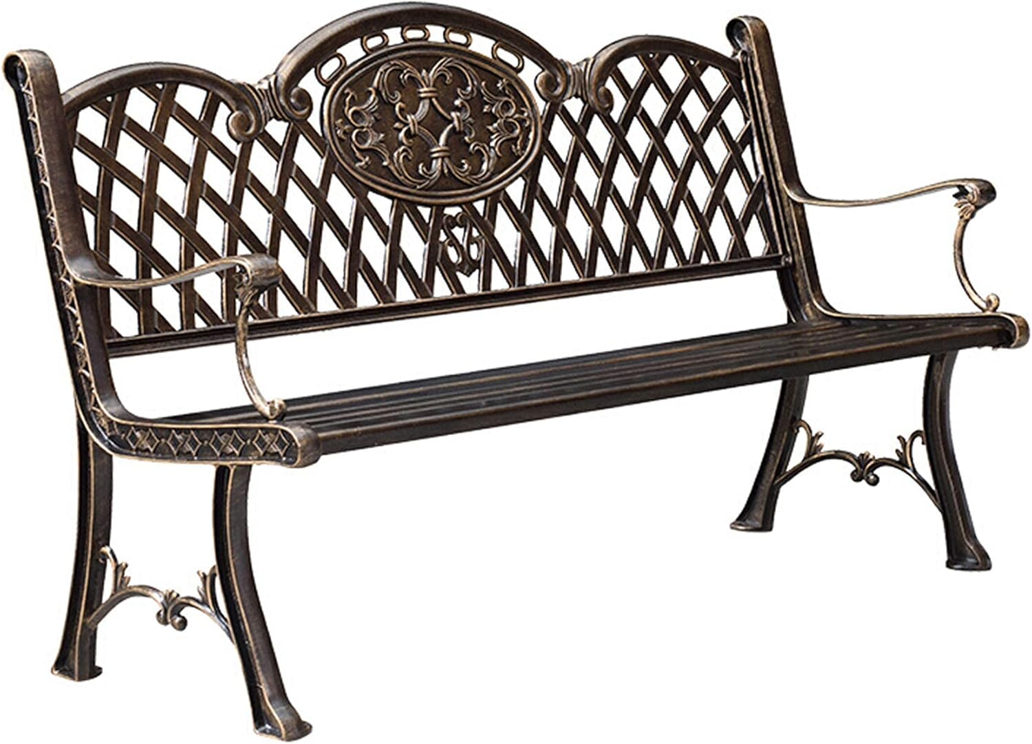 Amazon.com: JYCCH Garden Bench Seat Garden Chair Outdoor Bench Wrought ...