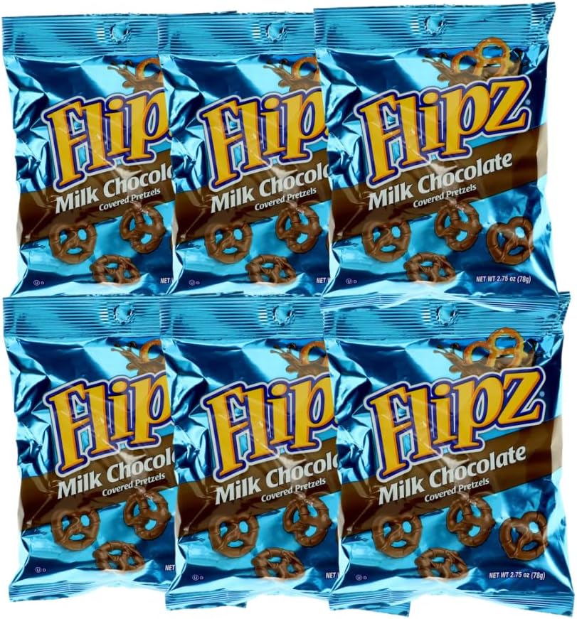 Amazon.com: Flipz Milk Chocolate Pretzels 2.75oz (Pack Of 6)