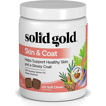 Amazon.com : Solid Gold Dog Supplement for Skin & Coat; Grain Free ...