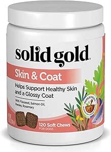 Amazon.com : Solid Gold Dog Supplement for Skin & Coat; Grain Free ...