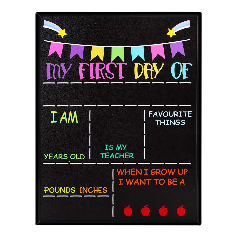 Snapklik.com : My First Day Of School Chalkboard,9"x12" First Day ...
