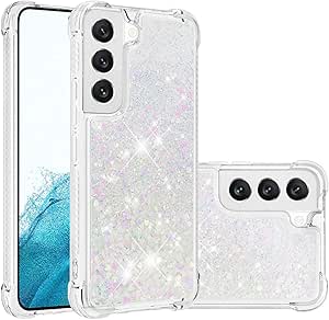 Amazon.com: QIVSTAR Compatible with Galaxy S23+ Plus Case, Glitter Case Bling Sparkle Liquid for ...