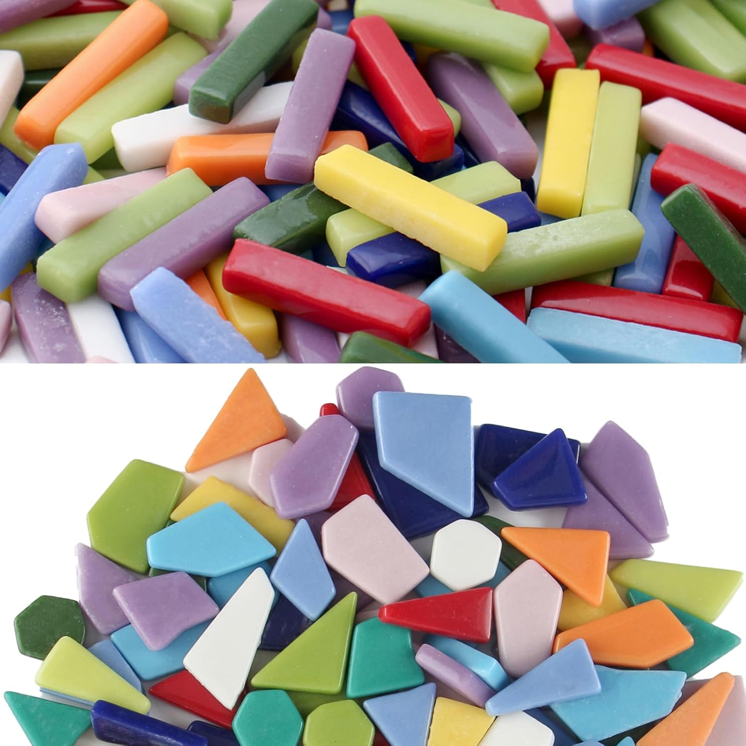 Amazon.com: Youway Style Glass Mosaic Tiles for Crafts Bulk,428g Mosaic ...