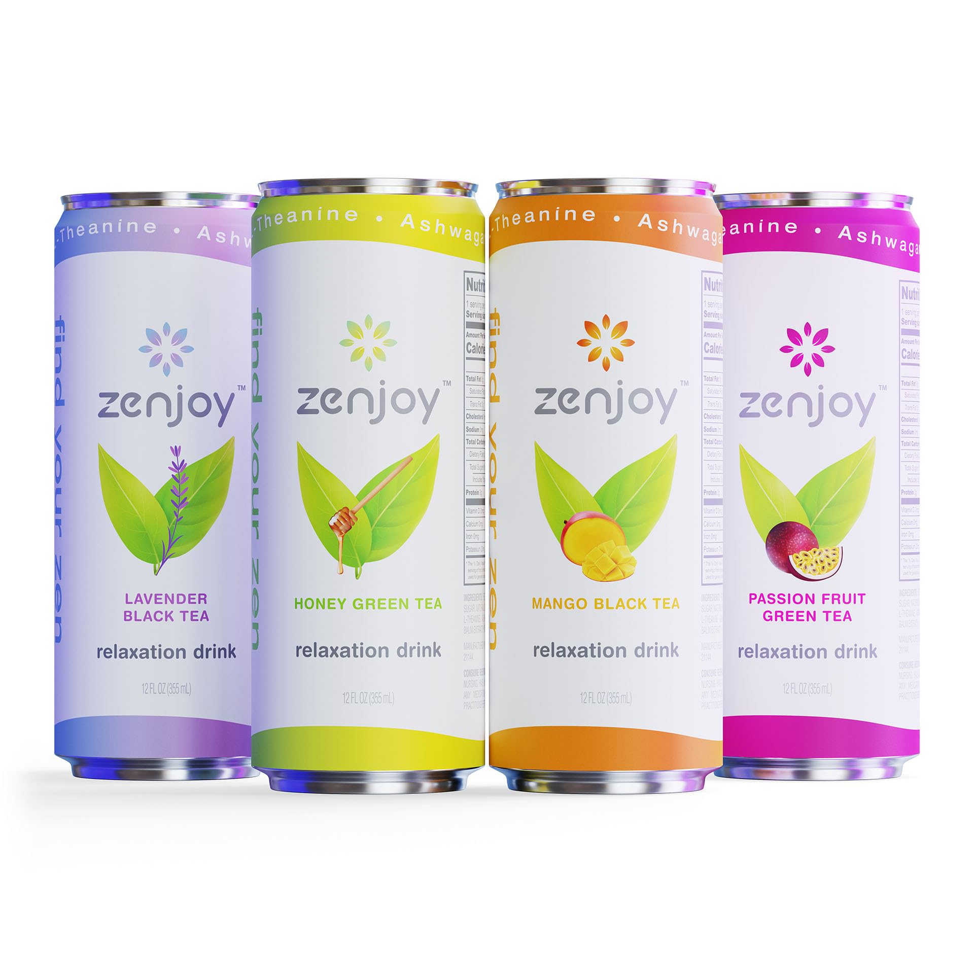 Amazon.com : Zenjoy Relaxation Drink, Calming Green Tea & Black Tea ...