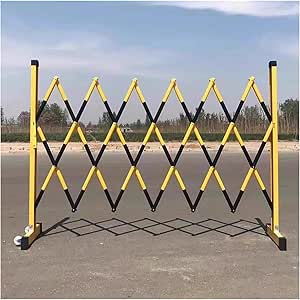 Amazon.co.jp: LNNW Retractable Metal Barricade Traffic Barrier, Mobile ...