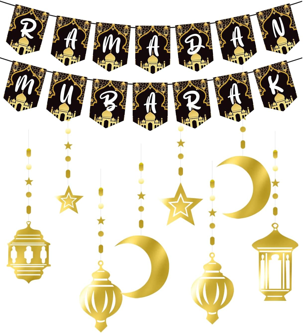 Amazon.com: Ramadan Mubarak Decorations for Home, Ramadan Sign with ...