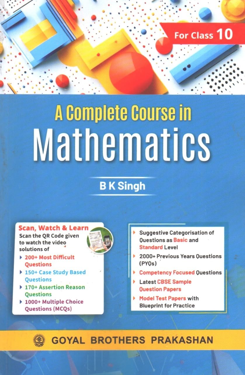 A Complete Course In Mathematics For Class 10 With Comentency Focused ...