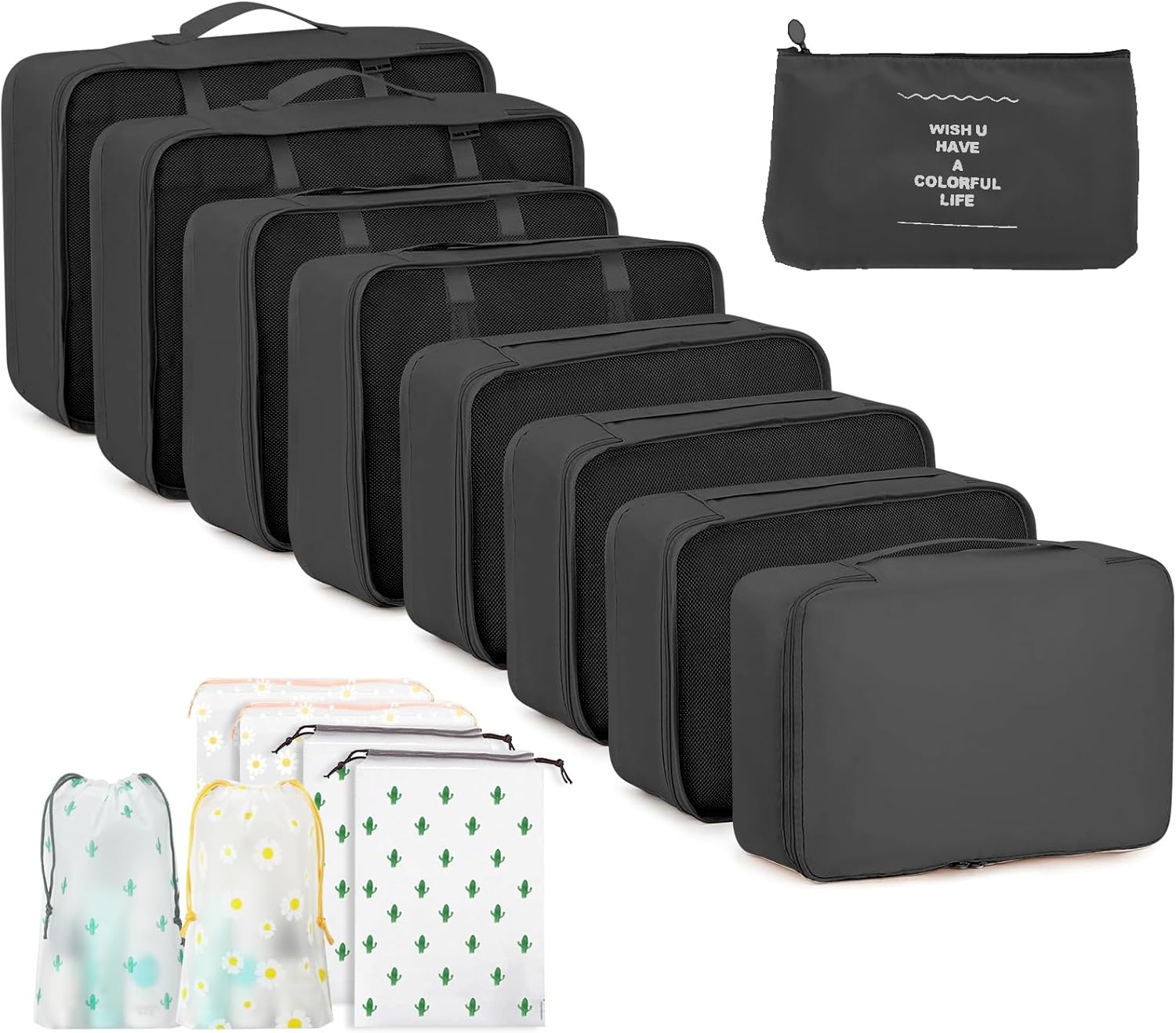 GIBOHOM Organizer Valigia, 15 Pezzi Set Organizar per Valigio ...