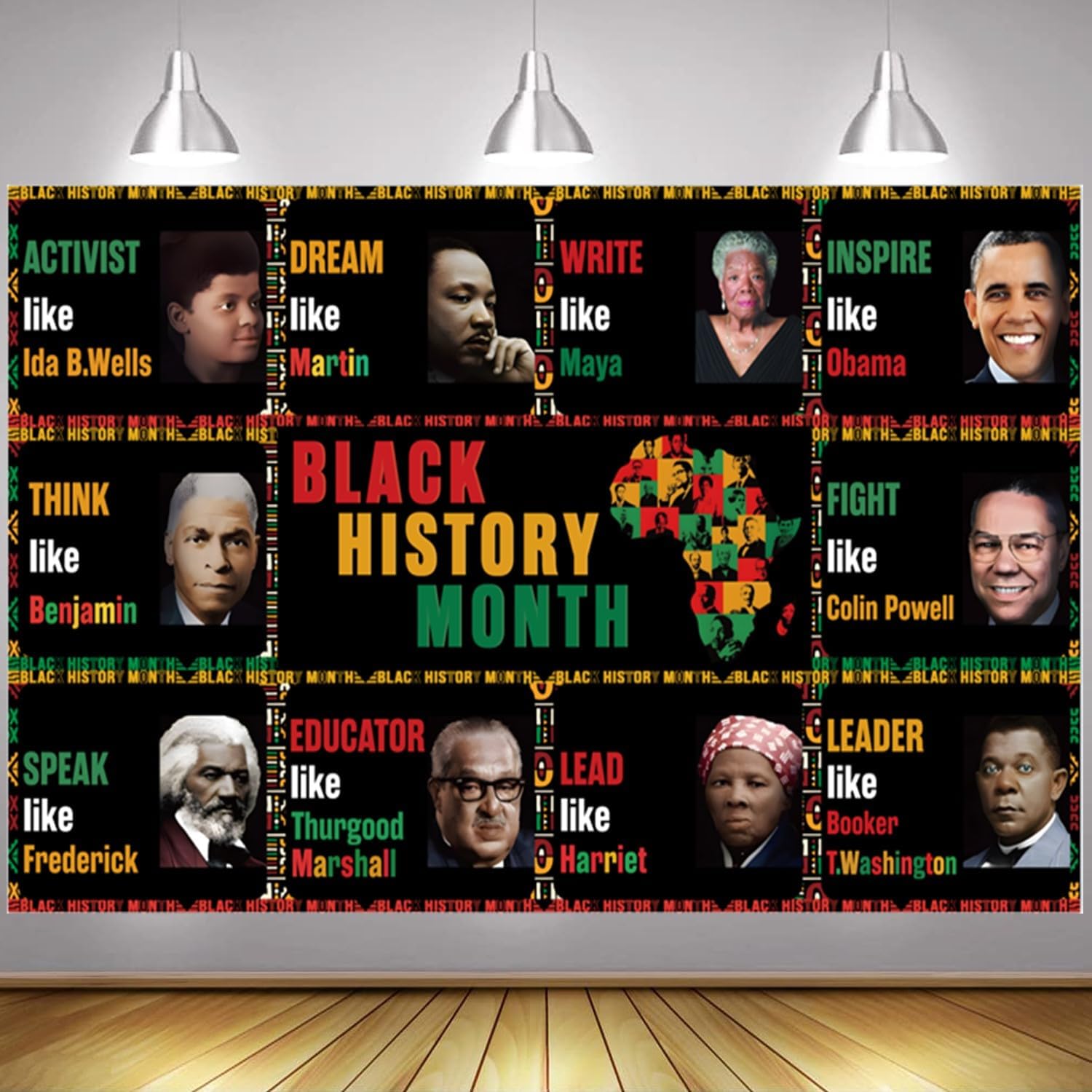 Amazon.com : LOONELO Black History Month Backdrop, African-American ...