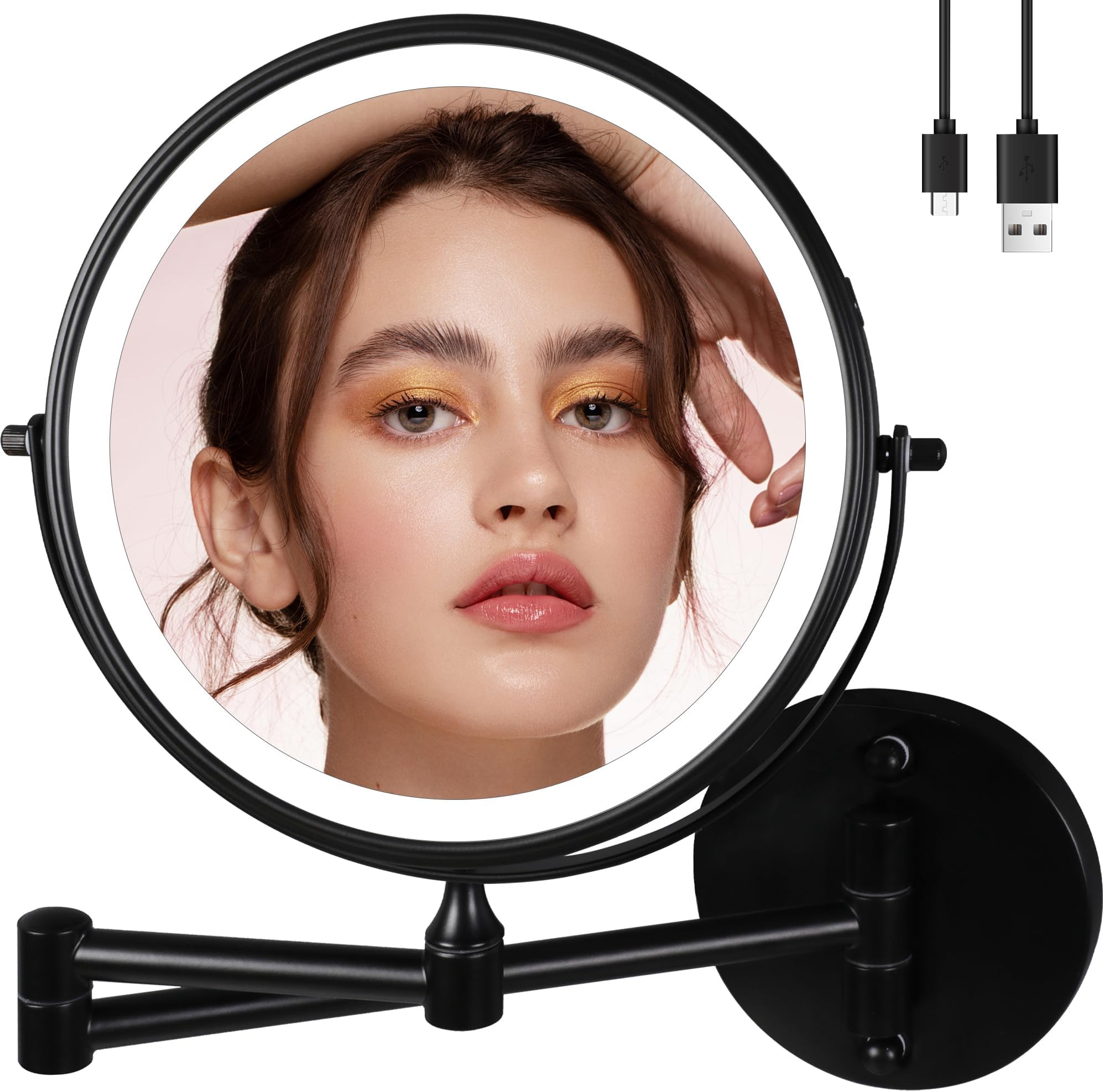 Amazon.com : VORREMIRR Wall Mounted Makeup Mirror: 1x/15x Magnifying ...