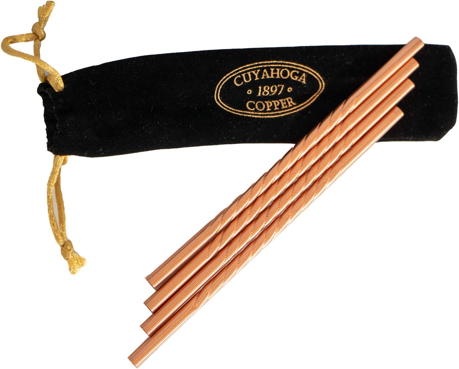 Amazon.com: Modern Home Authentic 100% Solid Copper Moscow Mule Straws ...