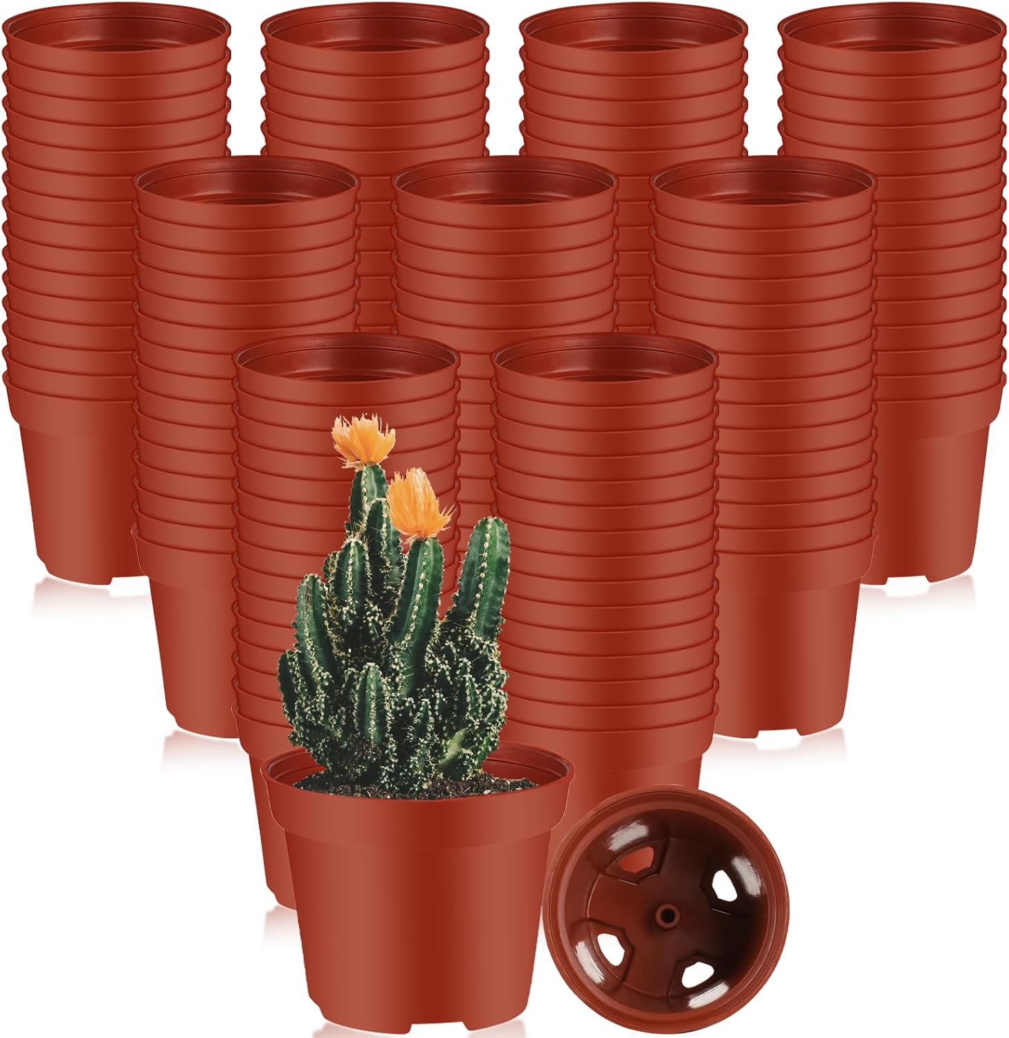 Amazon.com: Ysglory 200 Pcs 2 Inch Small Nursery Pots Plant Starter Pot ...
