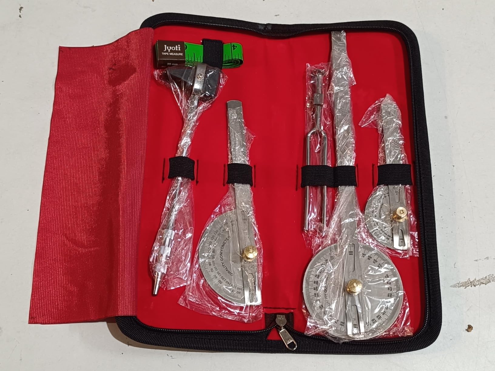 Vaishanav Goniometer Set Physiotherapy Kit Set of 3 with Tuning Fork ...