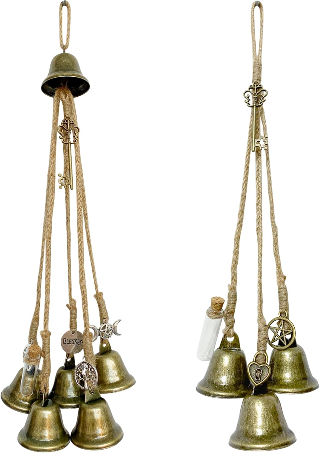 MrMrKura 2PCS Witch Bells for Door Knob for Protection, Witchy Decor ...