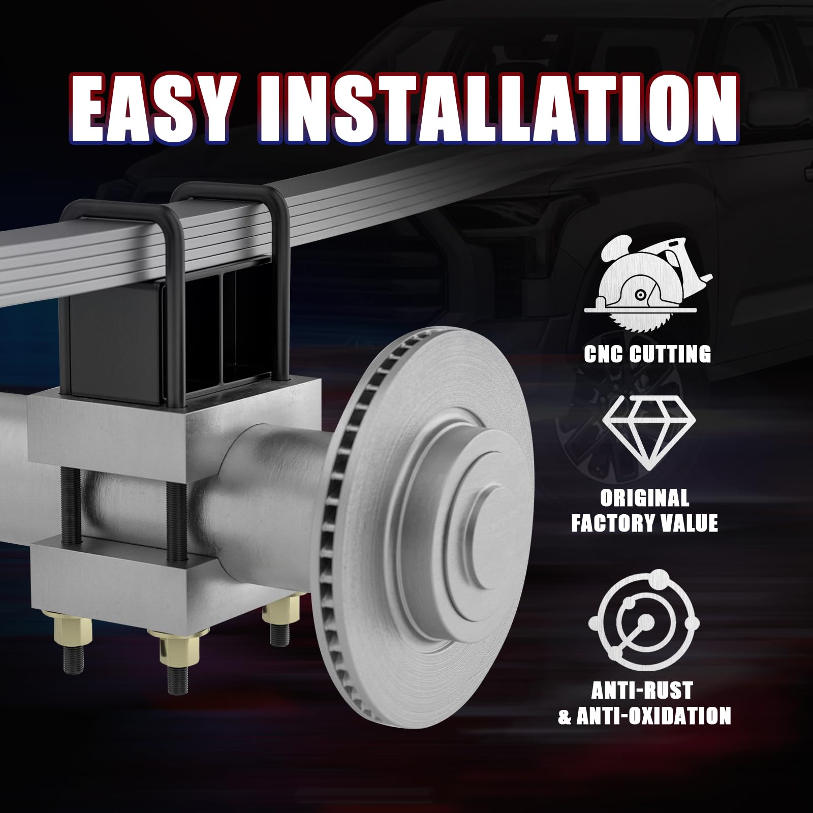 Snapklik.com : Flycle 2 Rear Leveling Lift Blocks For F150, 2 Inch Rear ...