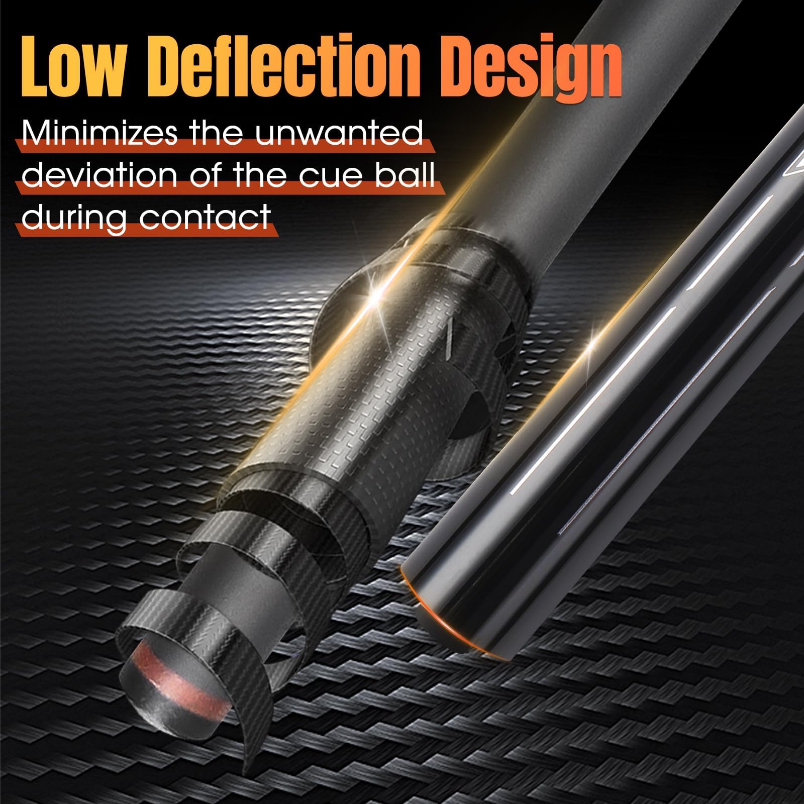 Breaking Cue Pool Stick PODAYUDE Carbon Fiber Break Jump Cue - 3-Piece ...
