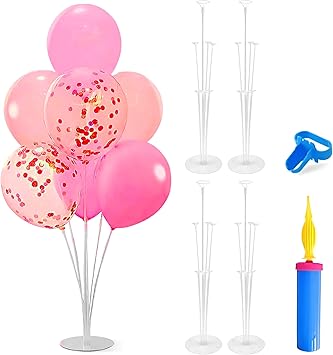 Amazon.com: 4 Sets Christmas Balloon Stand - Holds Up To 28 Balloons ...
