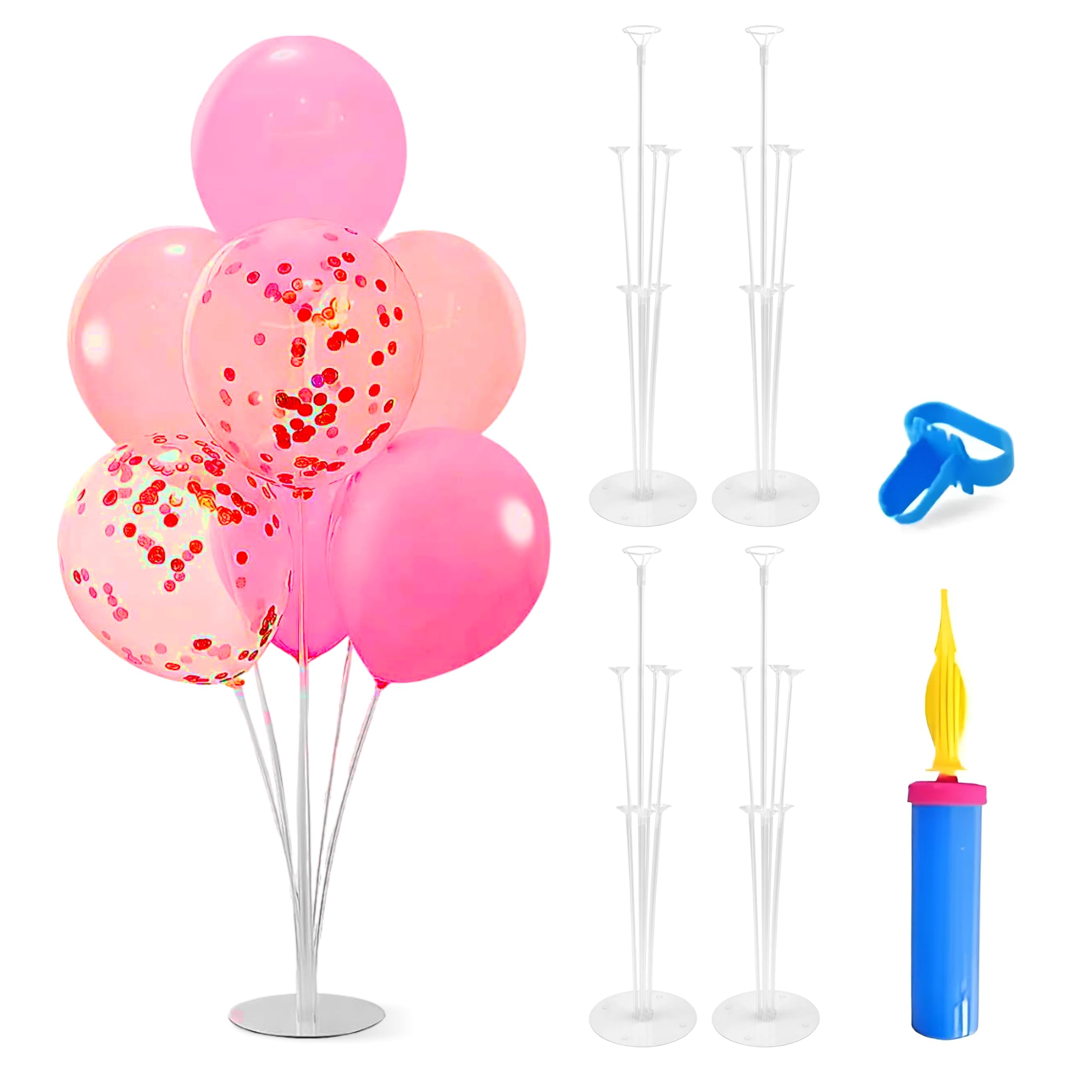 Amazon.com: 4 Sets Christmas Balloon Stand - Holds Up To 28 Balloons ...