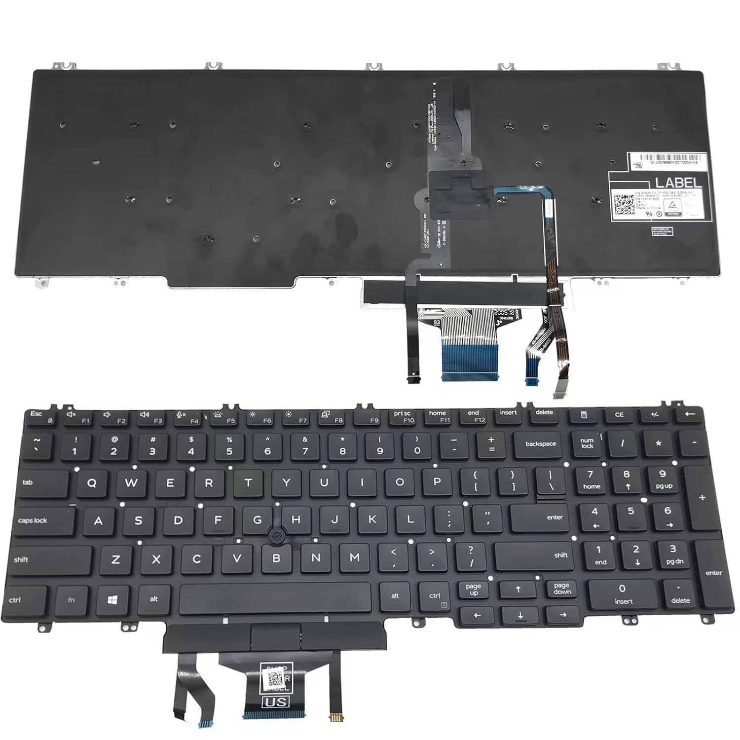 Replacement Keyboard Backlit for Dell Precision - 3500 3501 3540 3541 ...