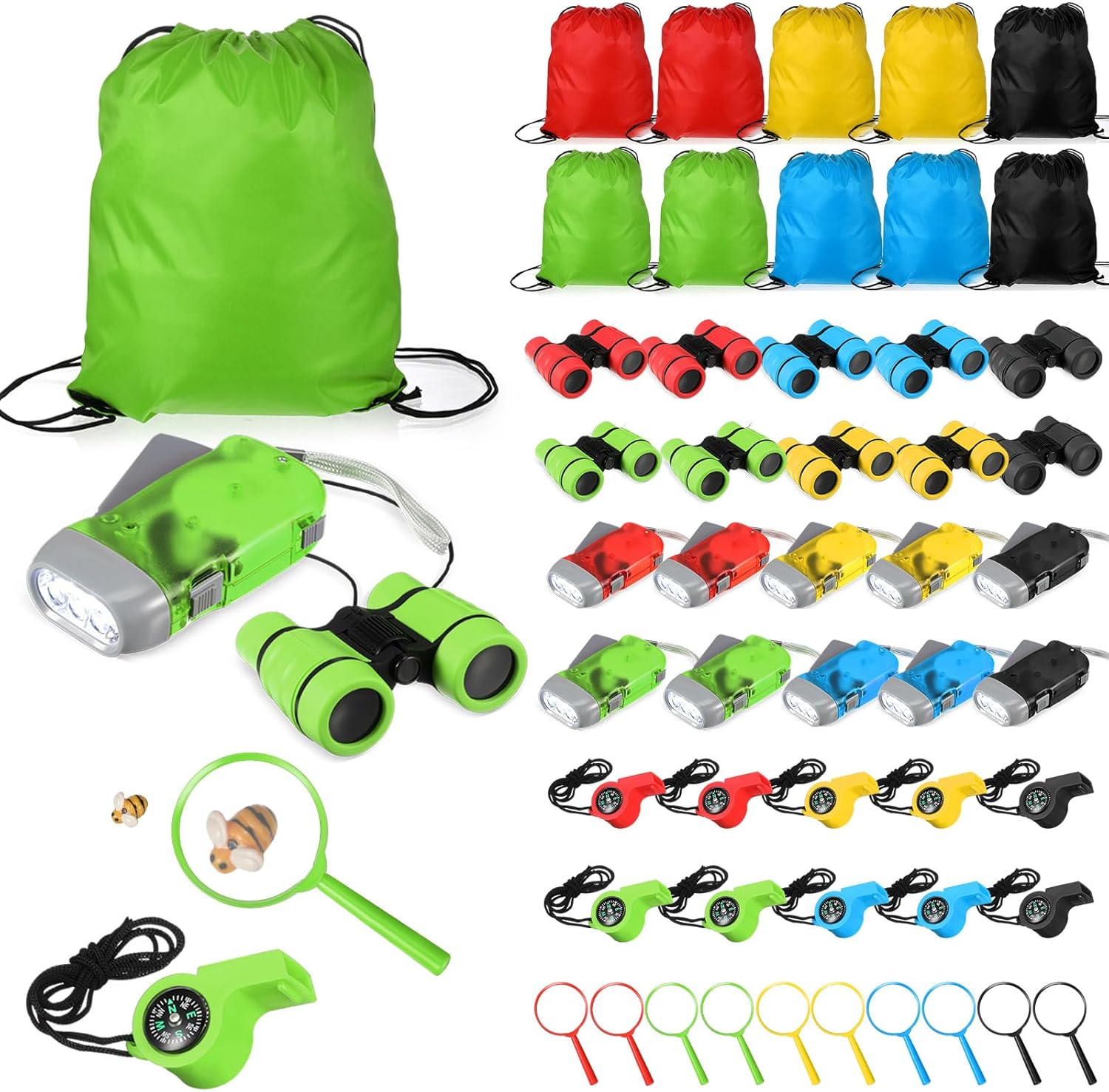 Amazon.com: Ceenna 50 Pcs Outdoor Exploration Set Kids Adventure Pack ...