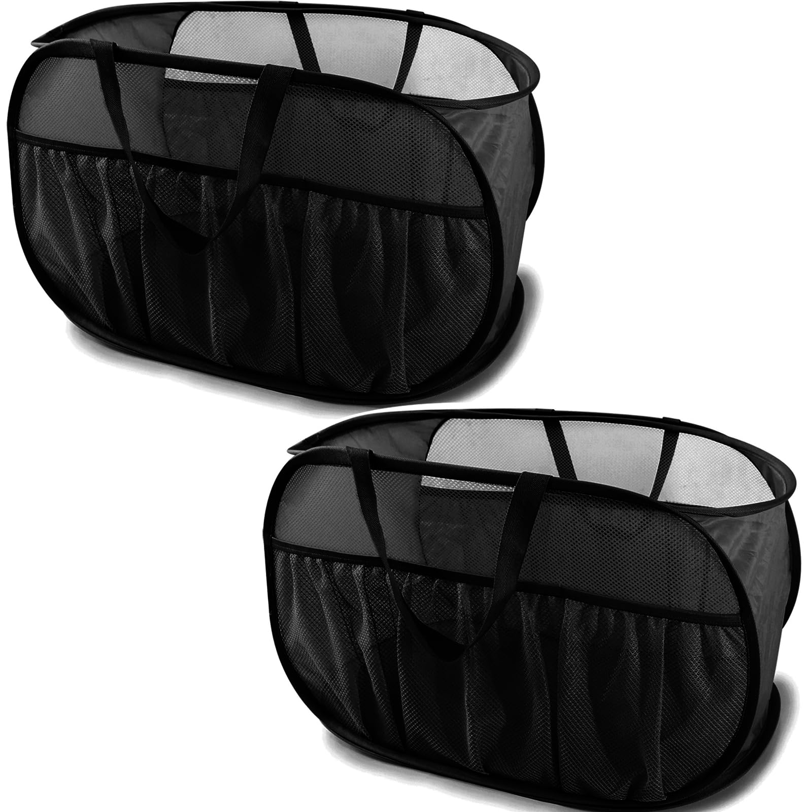 Amazon.com: 2 Pack Collapsible Laundry Baskets, Upgrade Pop Up Laundry ...