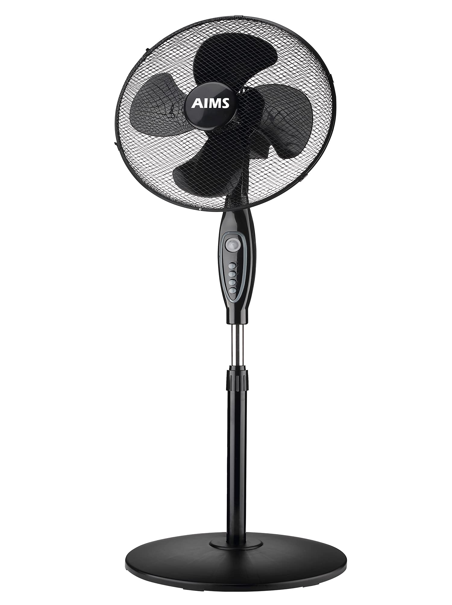 Buy 16” Stand Fan Round Base BLACK Oscillating Pedestal Standing Fan ...