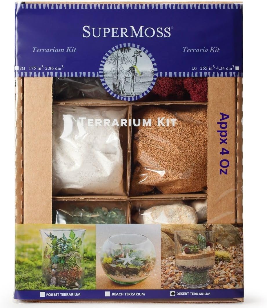SuperMoss (90424) Desert Terrarium DIY Kit – Build Your Own Mini Desert ...