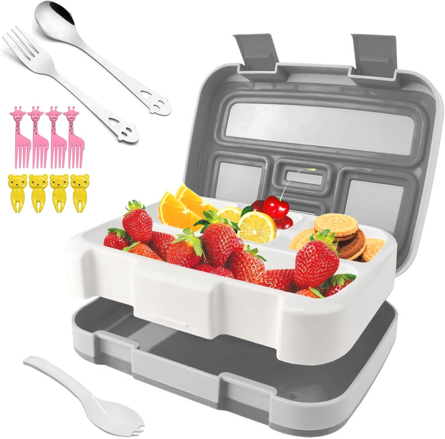 Fiambrera Bento, fiambrera para estudiantes, fiambrera para niños, 5 ...