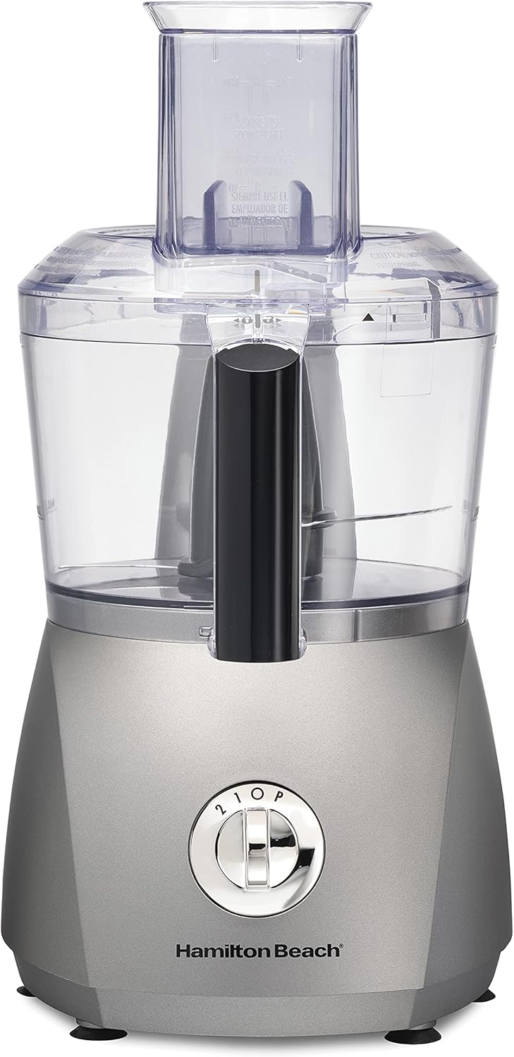 Hamilton Beach 10 Cup Food Processor & Vegetable Chopper with 6 ...