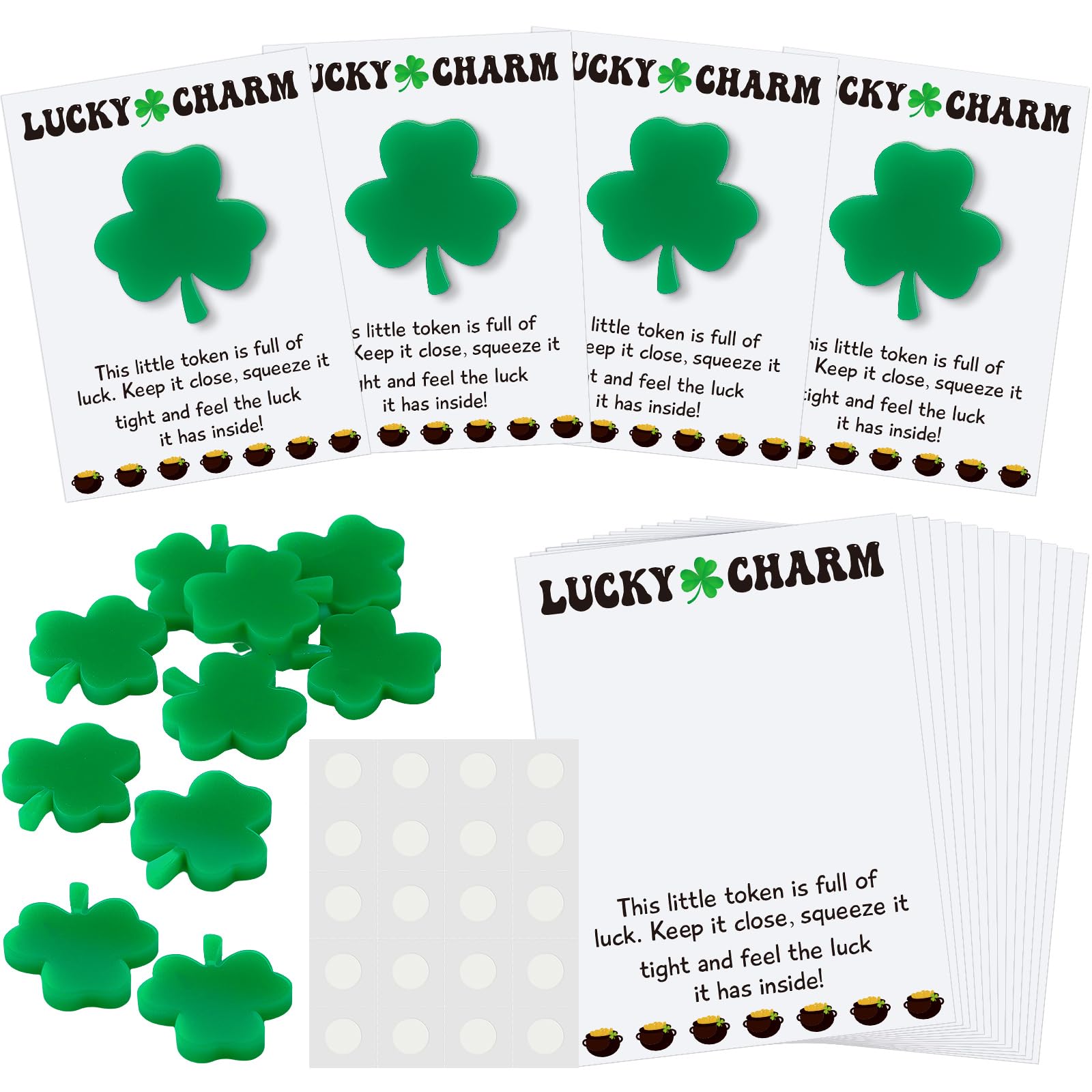 Amazon.com : CroBlissful 40 Set St Patrick's Day Lucky Charm Pocket ...