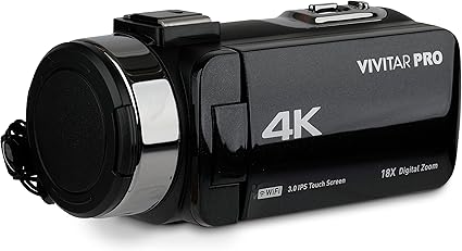 Amazon.com : Vivitar 4K Video Camera, Wi-Fi Ultra HD Camcorder with 18x ...