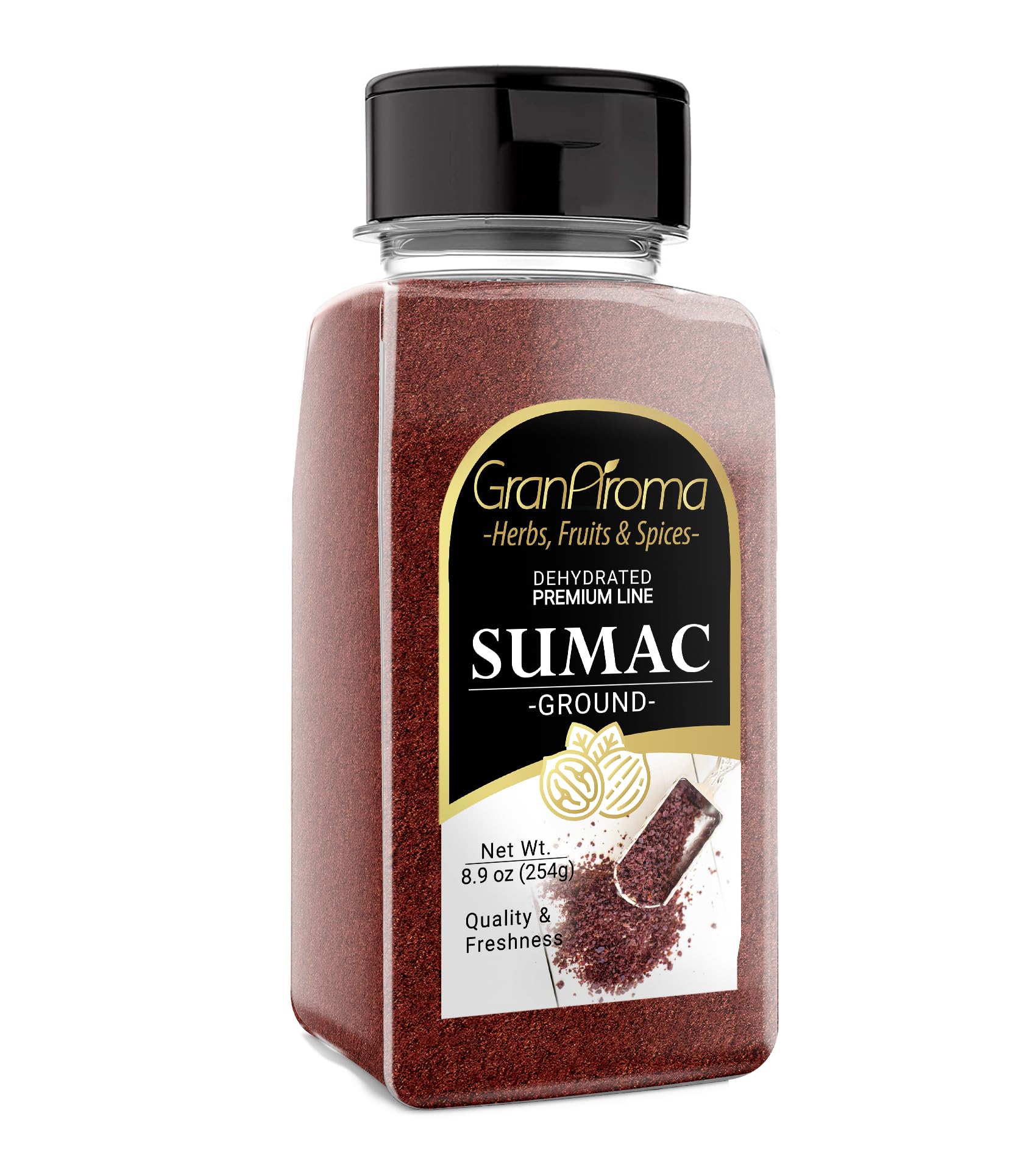 Amazon.com : GranAroma Ground Sumac, 8.9 oz, Middle Eastern Cuisine ...