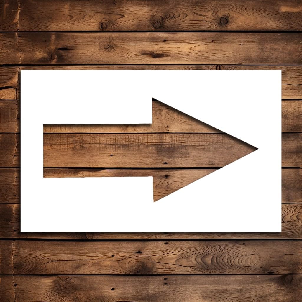 Arrow Stencil Template - Reusable Arrow Stencils for Painting on Wood ...