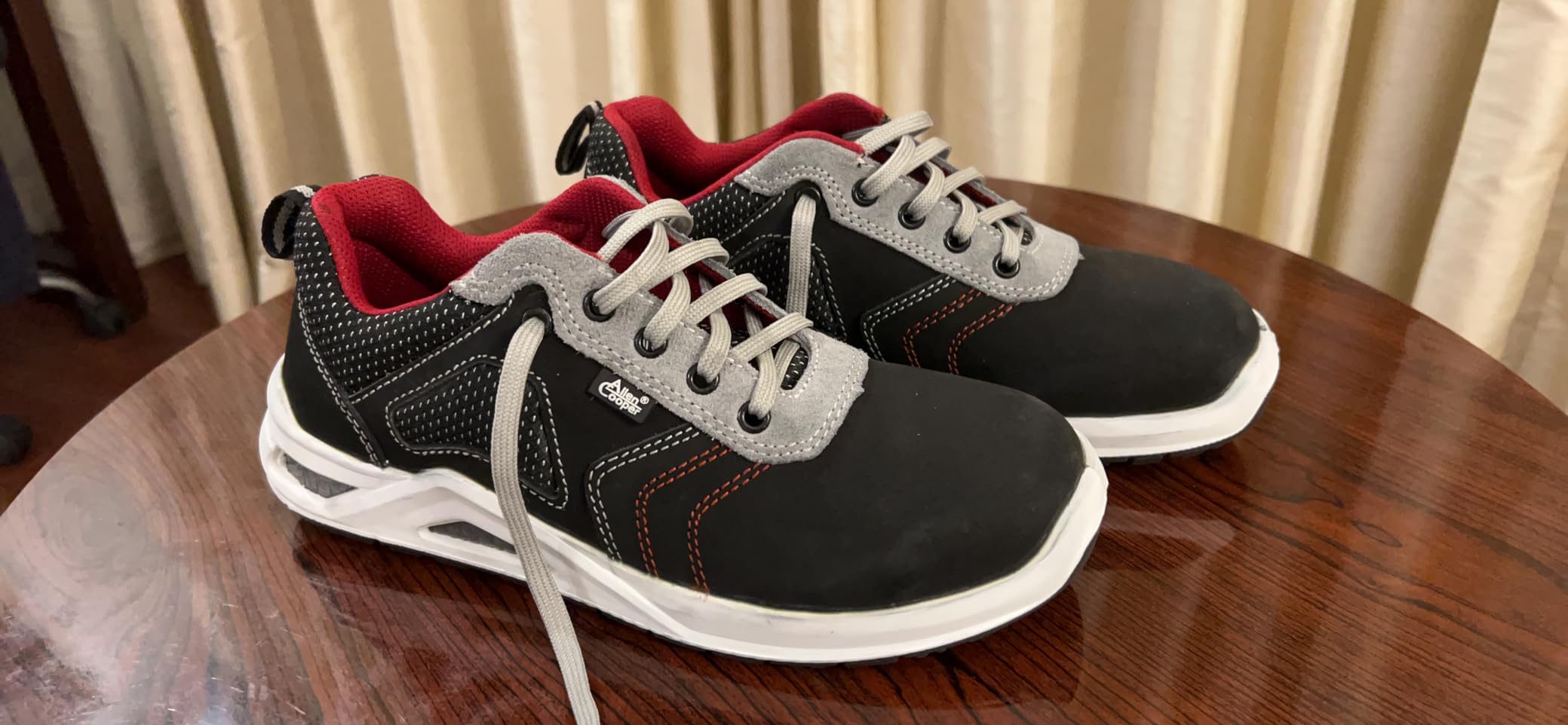 Buy Allen Cooper Mens 1691 Popcorn Mould Steel Toe Leather Safety Shoe ...