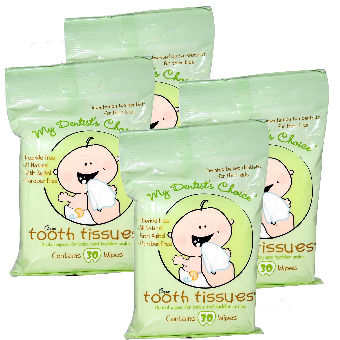 Amazon.com: My Dentist Choice Tooth Tissues 30 Count, 4 Pack : Health ...