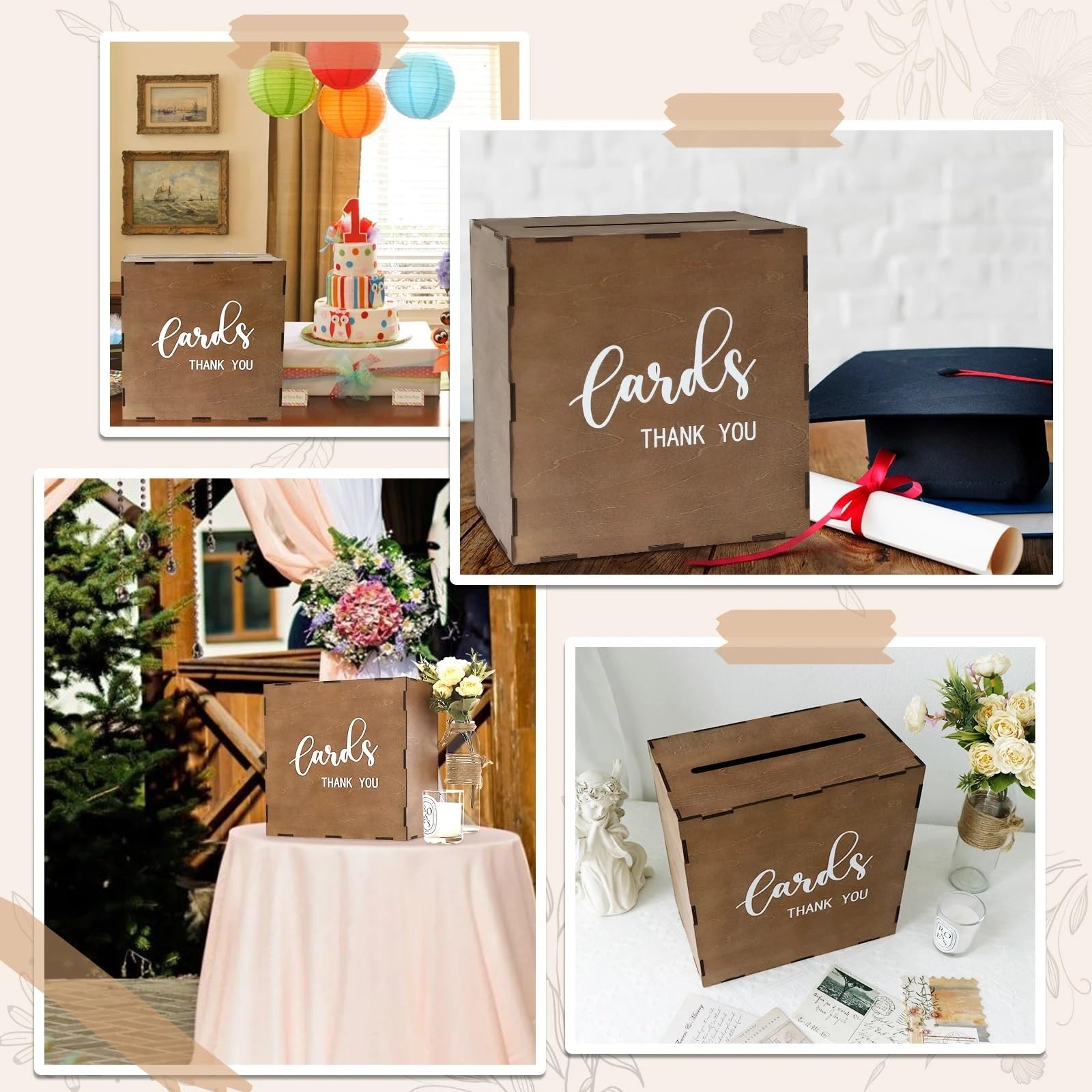 Wooden Wedding Card Boxes For Receptions Rustic Wedding Card Box