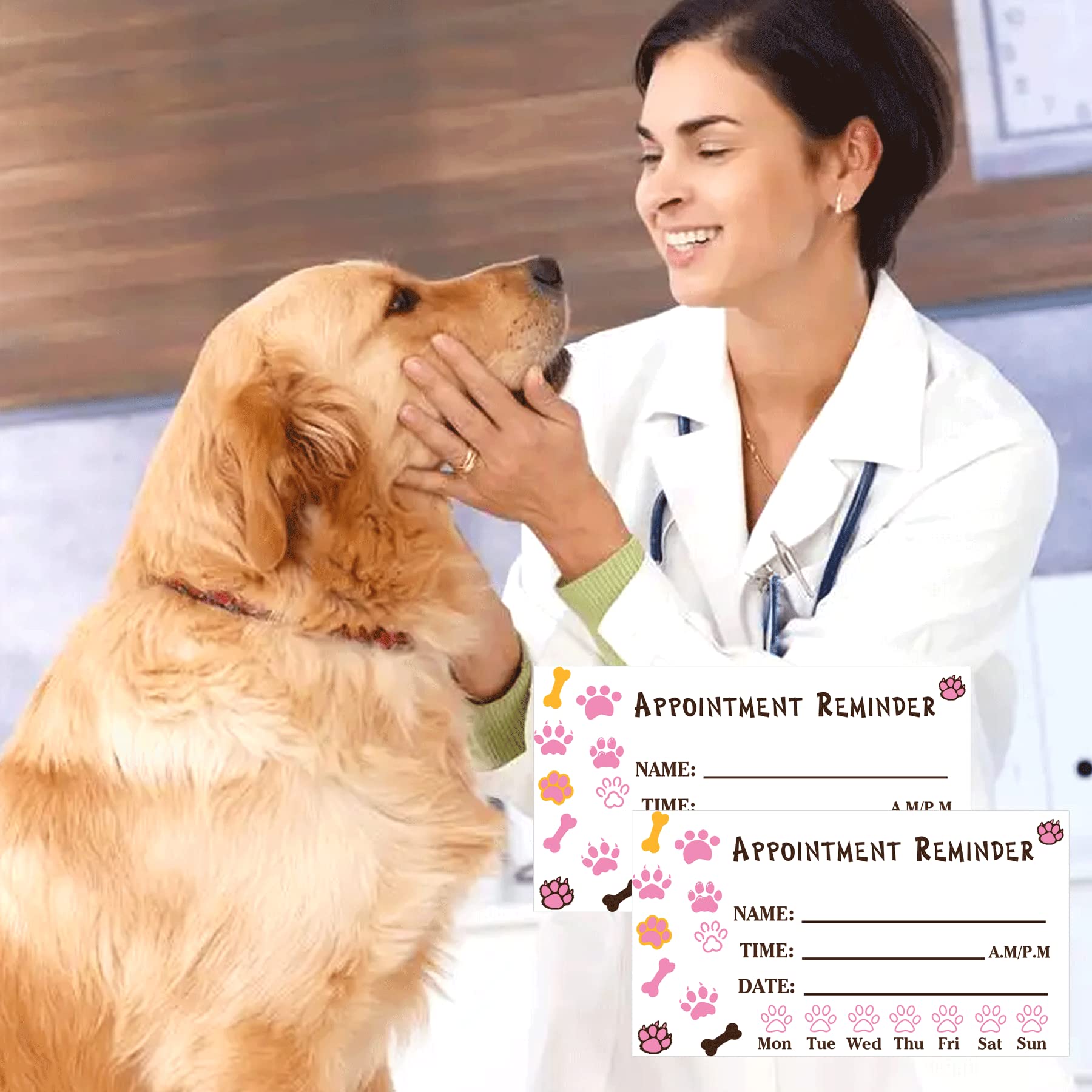 Snapklik.com : Pet Grooming Appointment Reminder Cards 2 X 3.5inch Paw ...