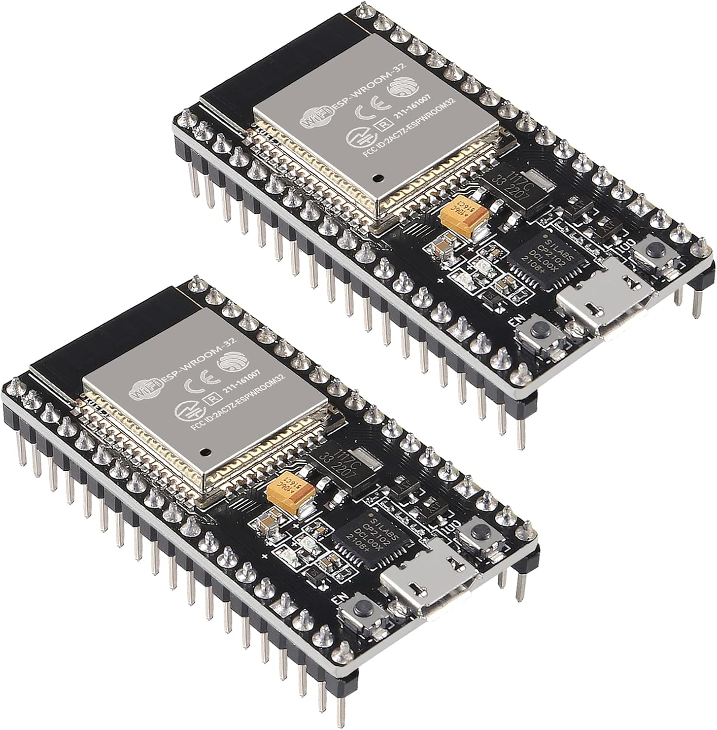 AITIAO 2 chips de placa de desarrollo ESP32 ESP-WROOM-32 CP2102 38 ...