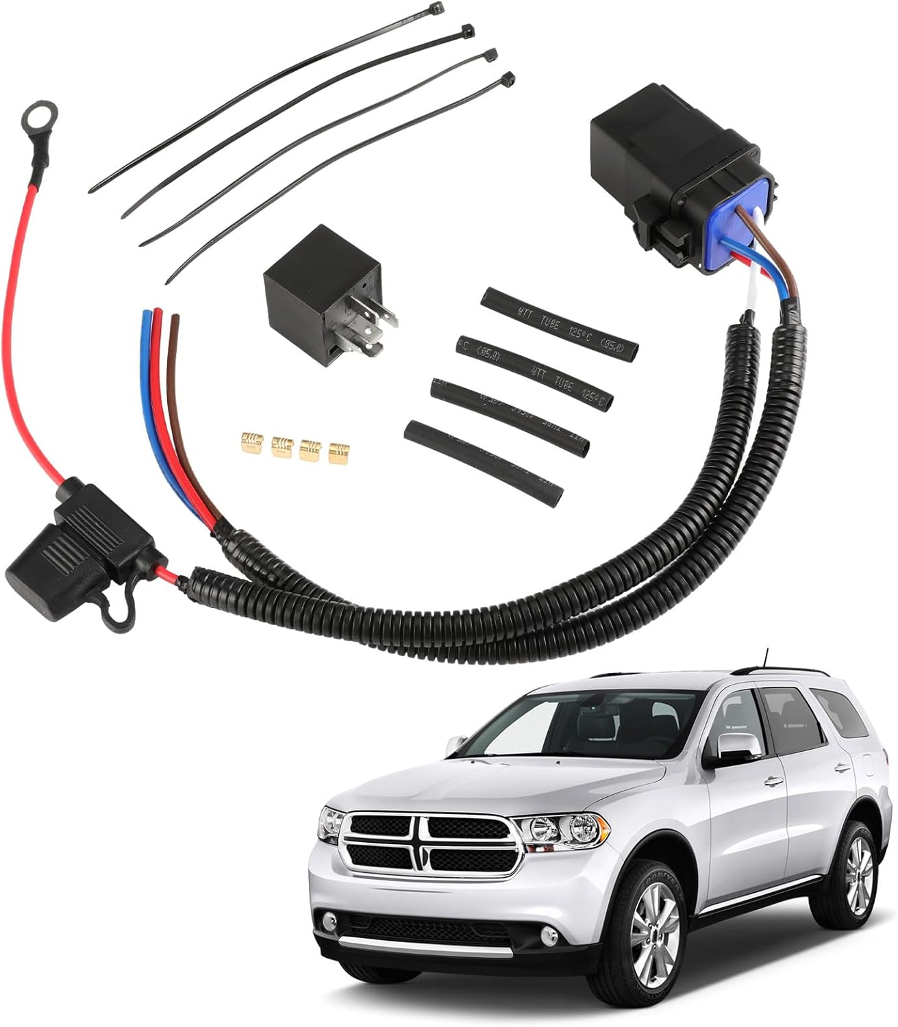 Amazon.com: Fuel Pump Relay Wiring Kit 68269523AD 04727370AA 4727370AA ...