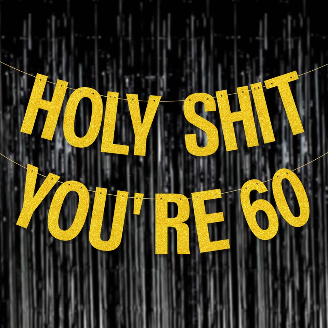 Snapklik.com : 60th Birthday Decorations Women Men Gold Glitter ...