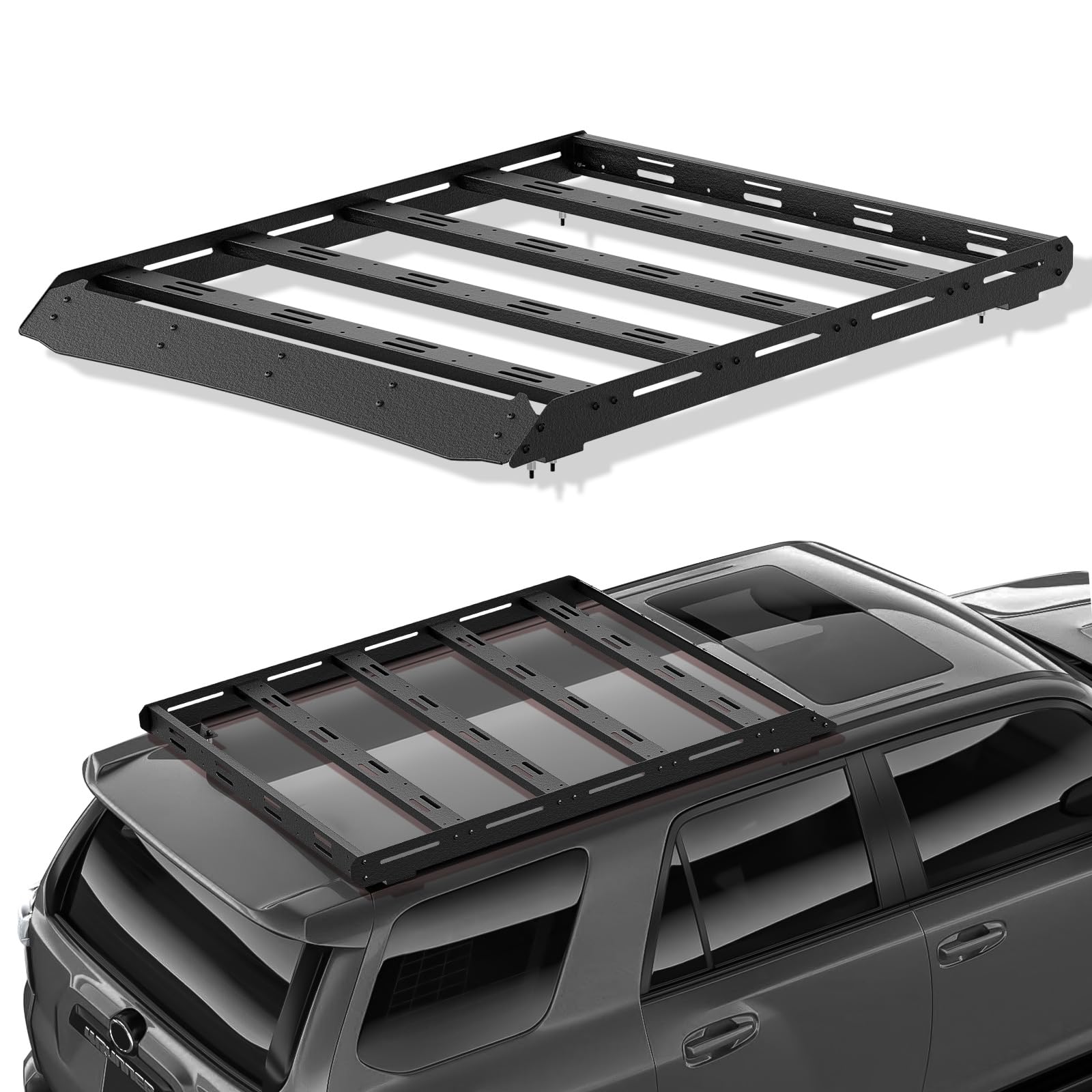 Amazon.com: YZONA 3/4-Length Roof Rack Cargo Basket Compatible with ...