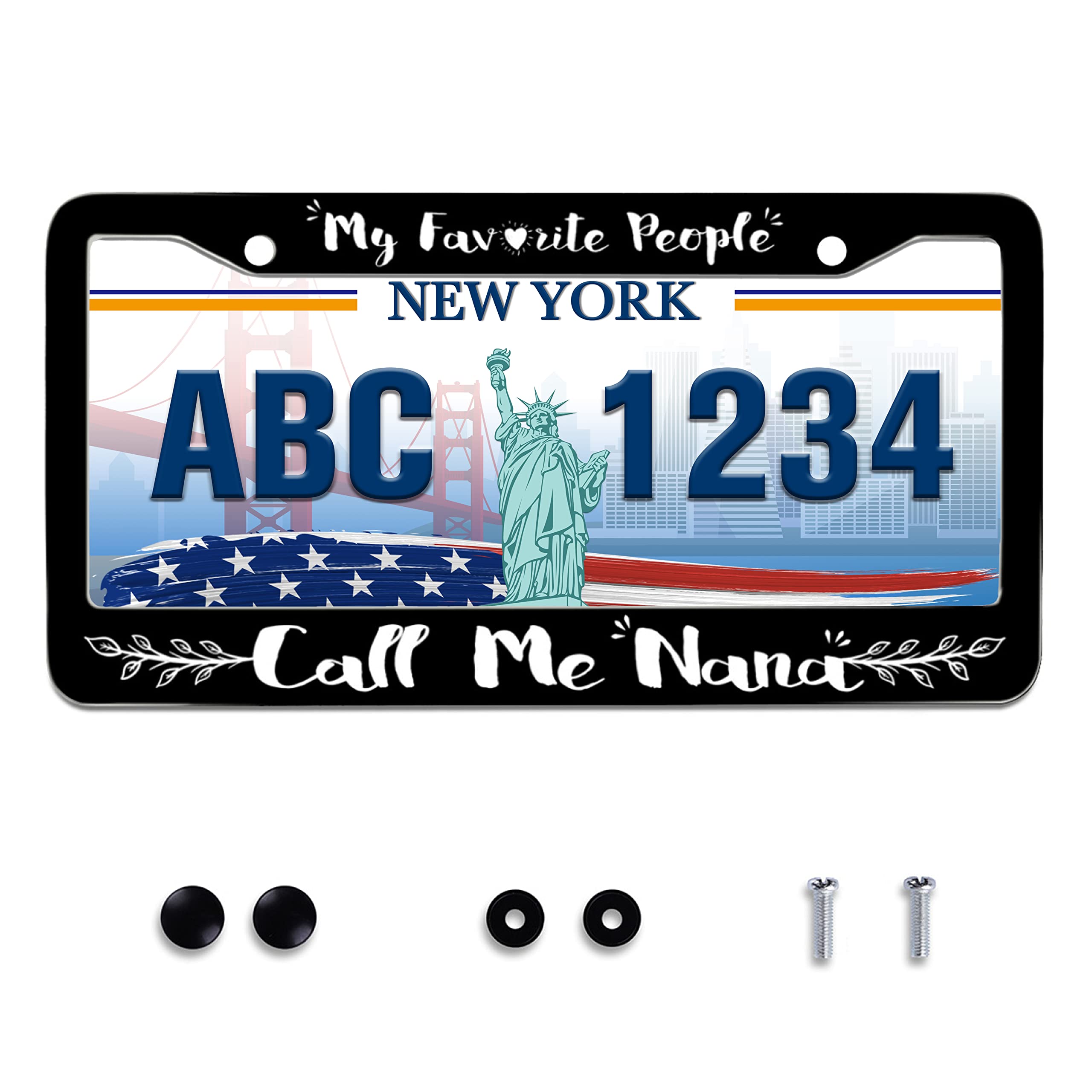 Amazon.com: Nana License Plate Frame My Favorite People Call Me Nana ...